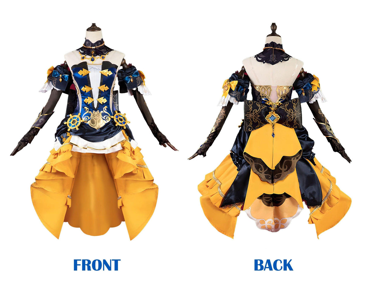 Navia Genshin Impact Cosplay Costume, Custom Size Genshin Impact Cospl ...