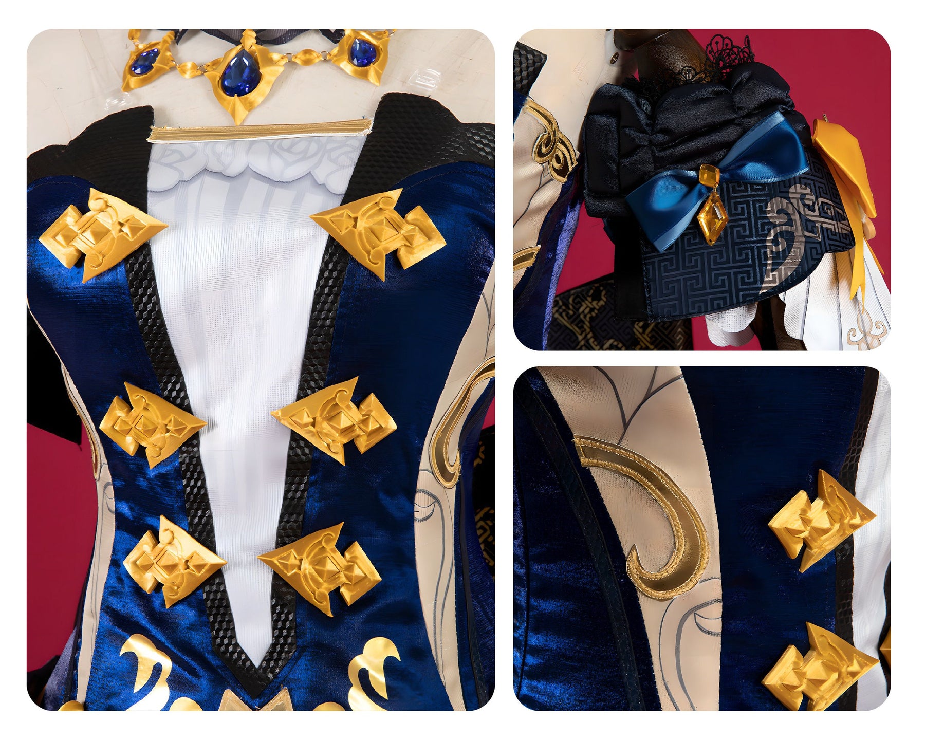 Navia Genshin Impact Cosplay Costume, Custom Size Genshin Impact Cospl ...